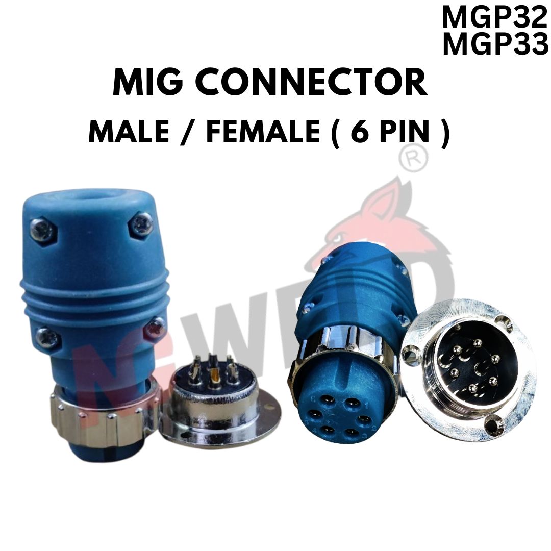 MIG Connector Male / Female (6 PIN) – NGWELD