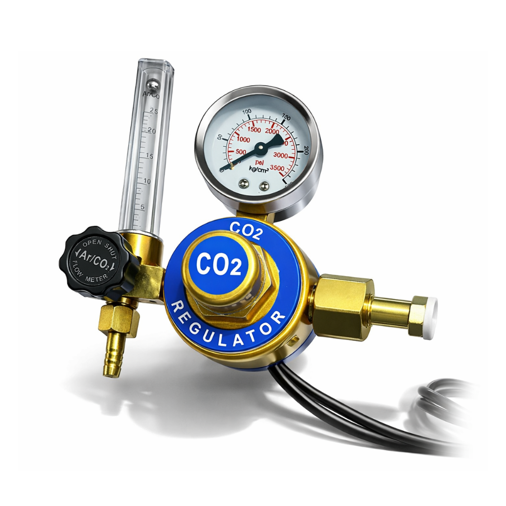Mig Regulator with Flow Meter Preheater 220v combo – NGWELD